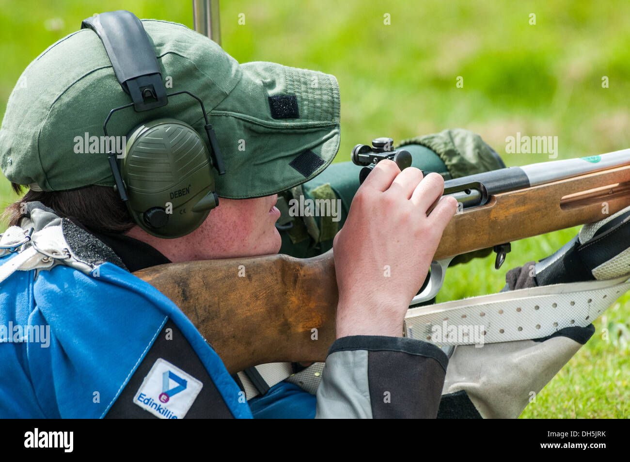 Target rife shooting at Bisley National Shooting Centre Ranges Stock ...