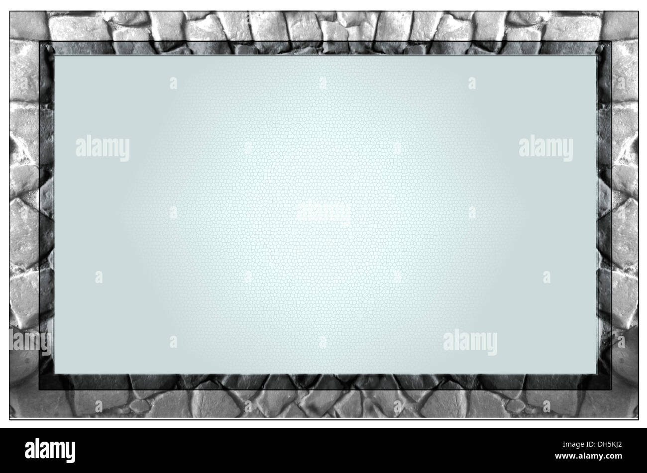 gray frame for paintings, photographs with ornaments of stone. Gray ...