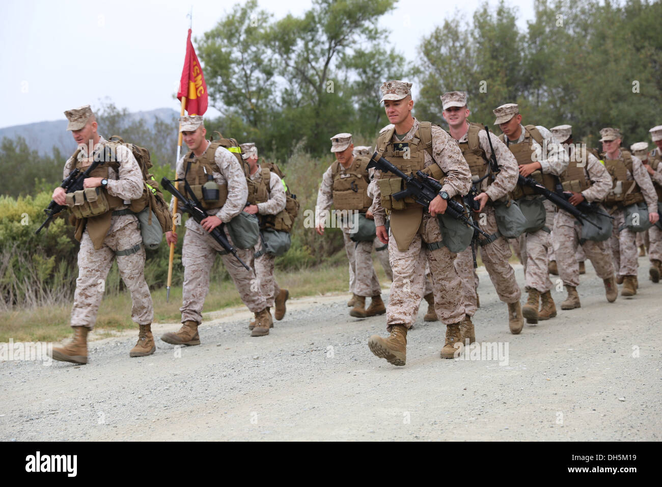 The marines wore mission oriented protection posture hi-res stock ...
