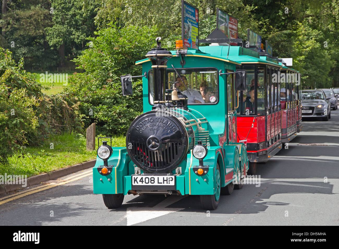 Land train operating between Bowness piers and Braithwaite Fold car ...