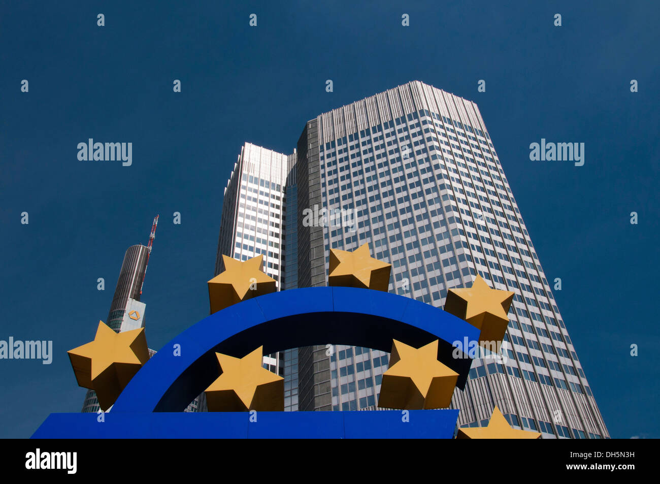 Euros sign at eurotower hi-res stock photography and images - Alamy
