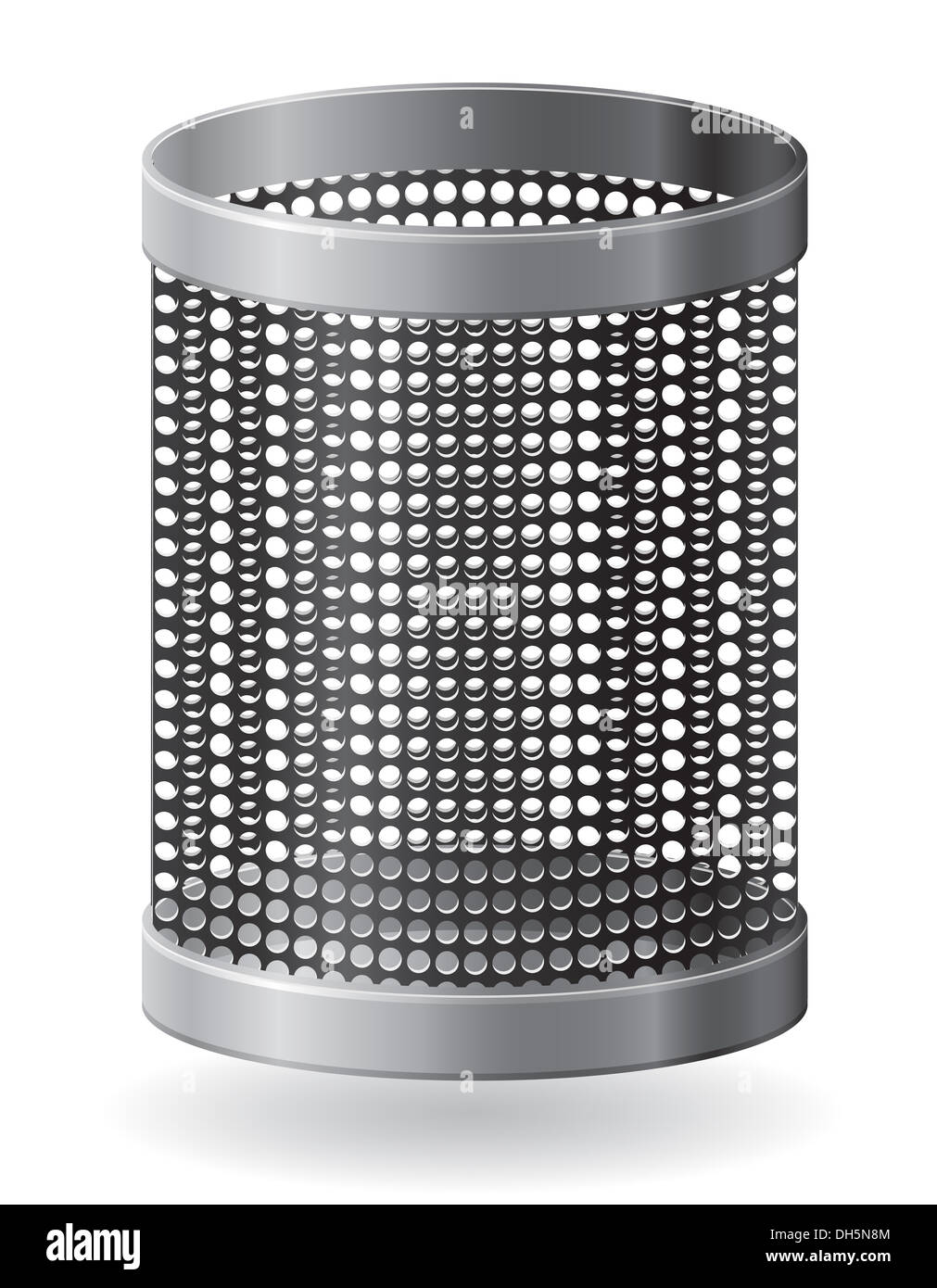 dustbin illustration isolated on white background Stock Photo - Alamy