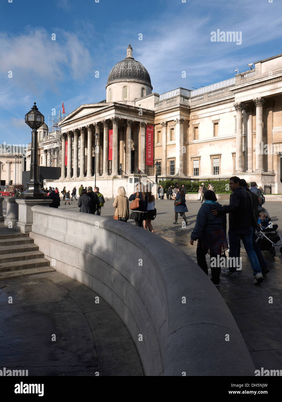 National Gallery Trafalgar Square London Stock Photo - Alamy