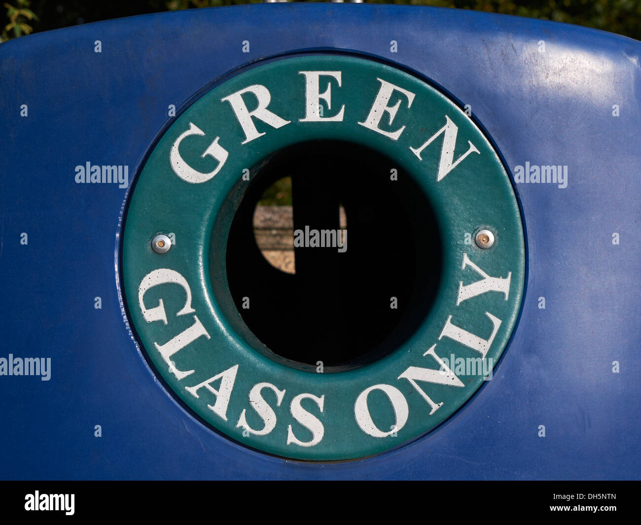 Glass recycling container Stock Photo - Alamy