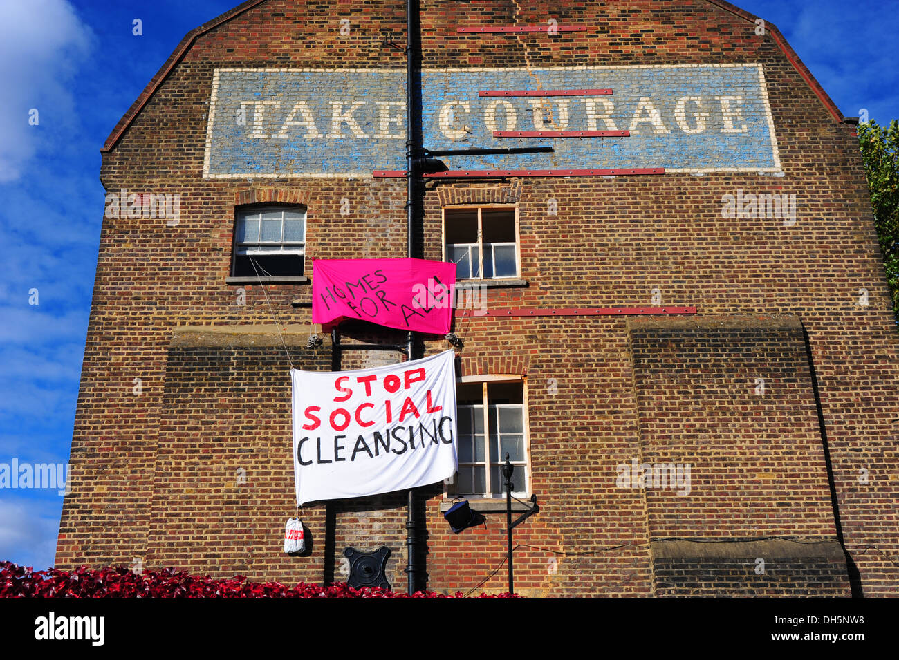 Park Road Southwark squatters in Britain's most expensive council house ...