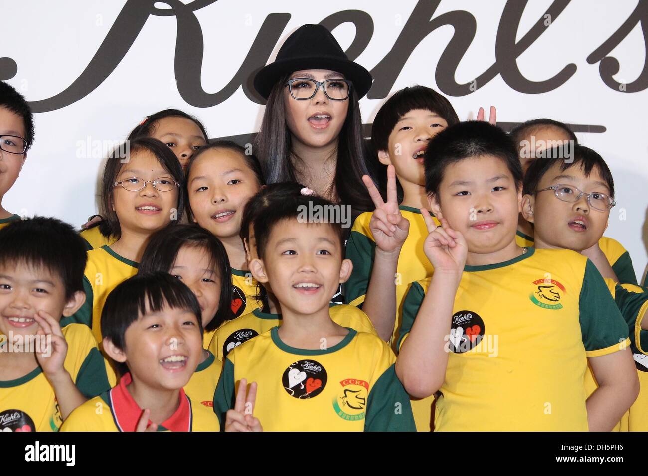 Taipei, China. 31st Oct, 2013. Singer A Mei attends public activity in ...