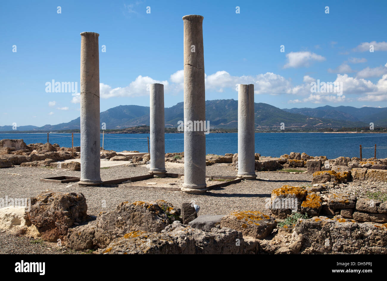 Nora Ruins, Tetra Style House Atrium in Southern Sardinia Stock Photo ...