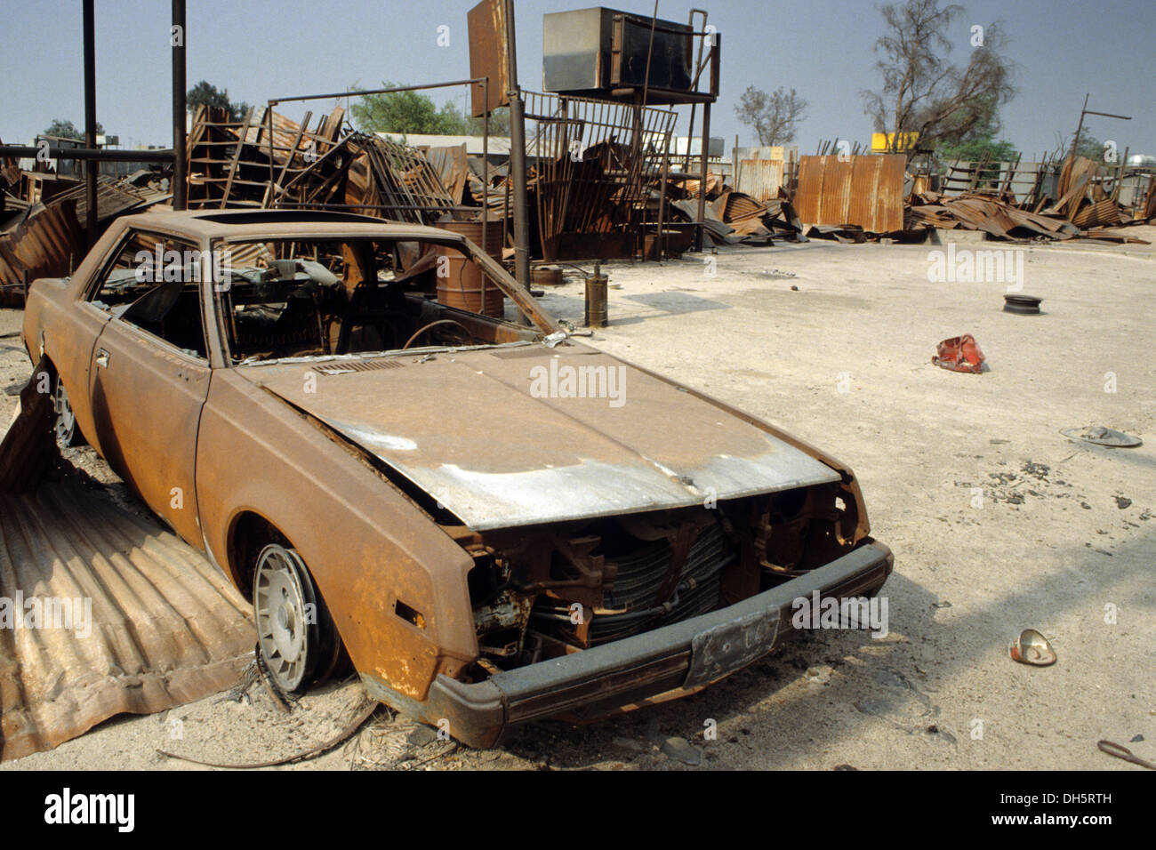 The aftermath of the 1991 Gulf War in Kuwait : devastation in the Al ...