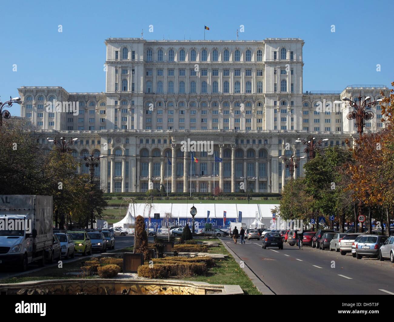 Bucharest, Romania. 23rd Oct, 2013. The palace of the parliament is the ...