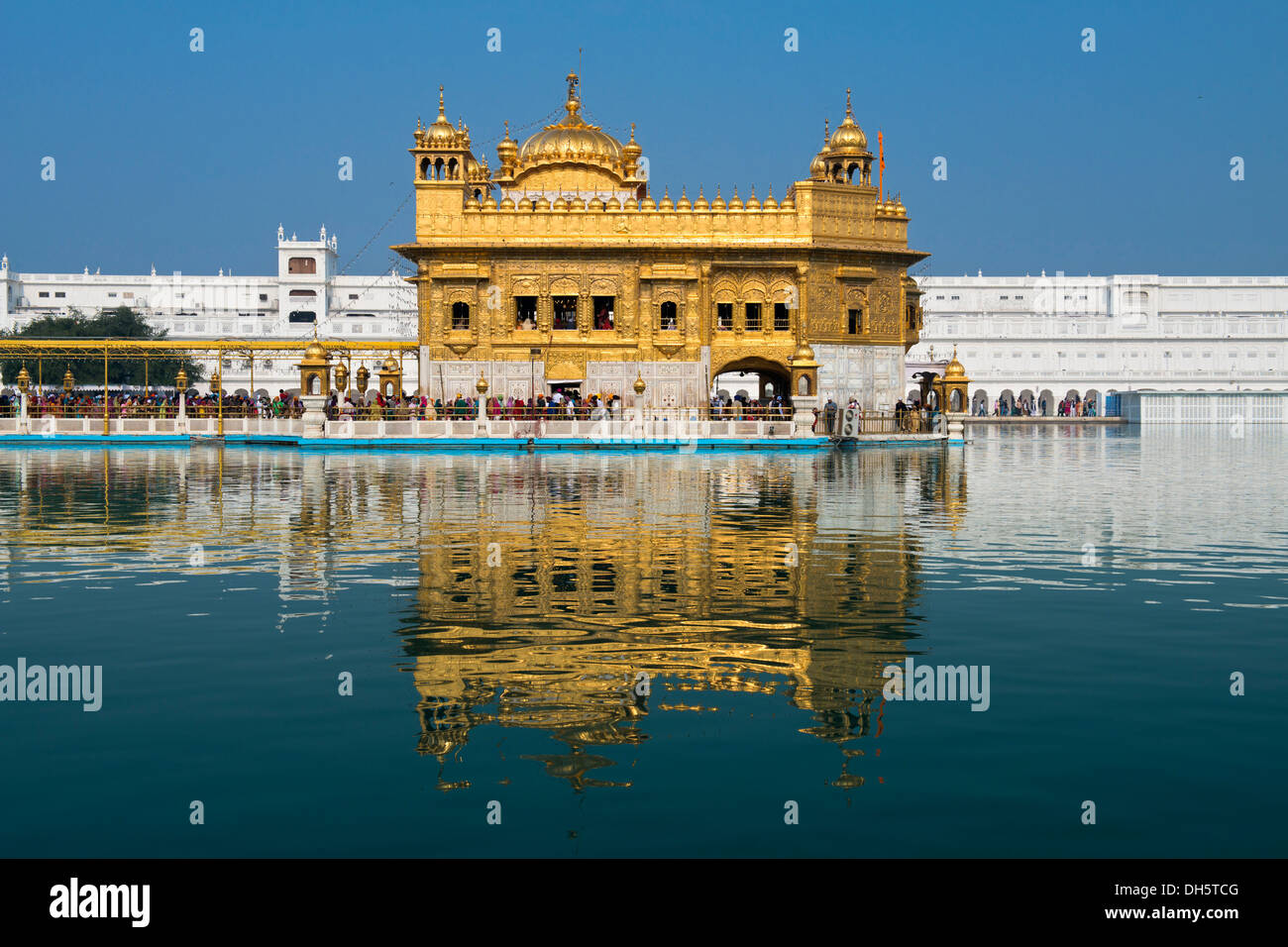 Hari Mandir, Harmandir Sahib or Golden Temple, in the Amrit Sagar ...