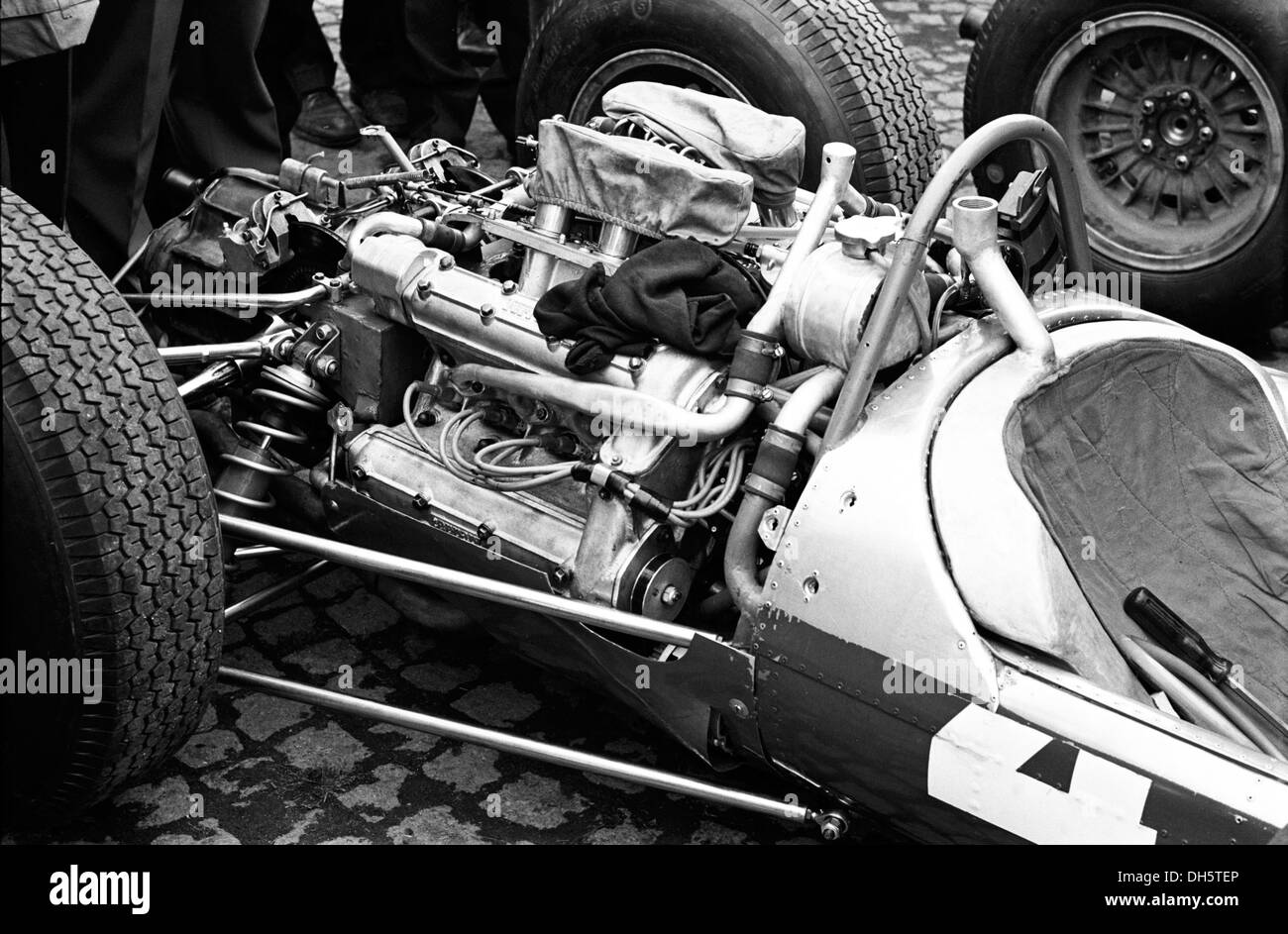 John Surtees' Ferrari 156 Aero monocoque car at the Italian GP, Monza ...