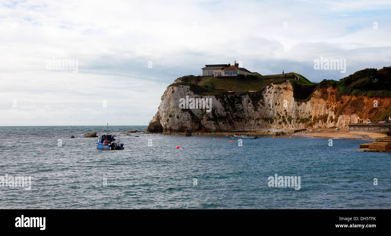 Fort Redoubt Freshwater Bay Isle of Wight Hampshire England Stock Photo ...
