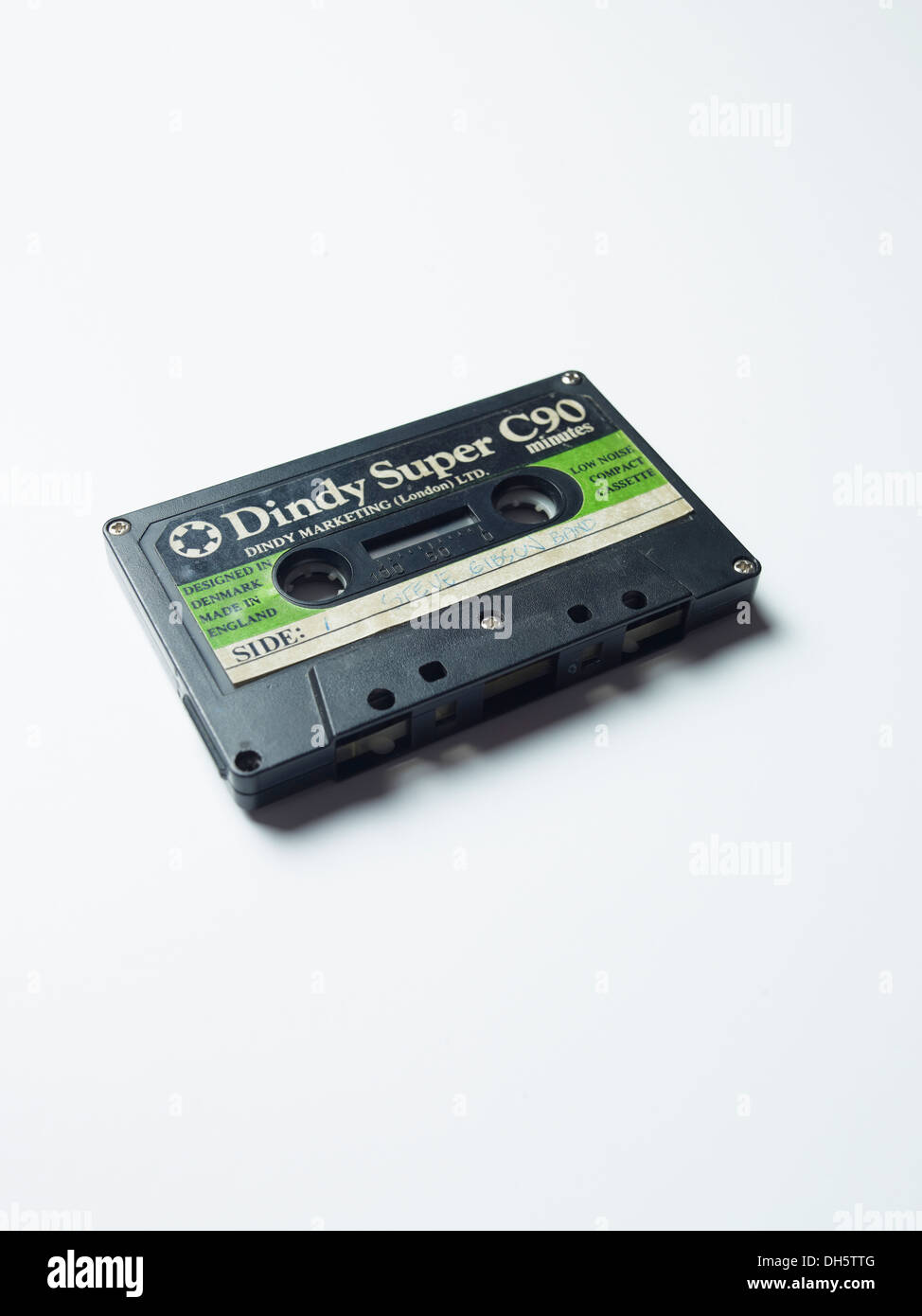 Super Dindy Audio cassette on a white background Stock Photo - Alamy