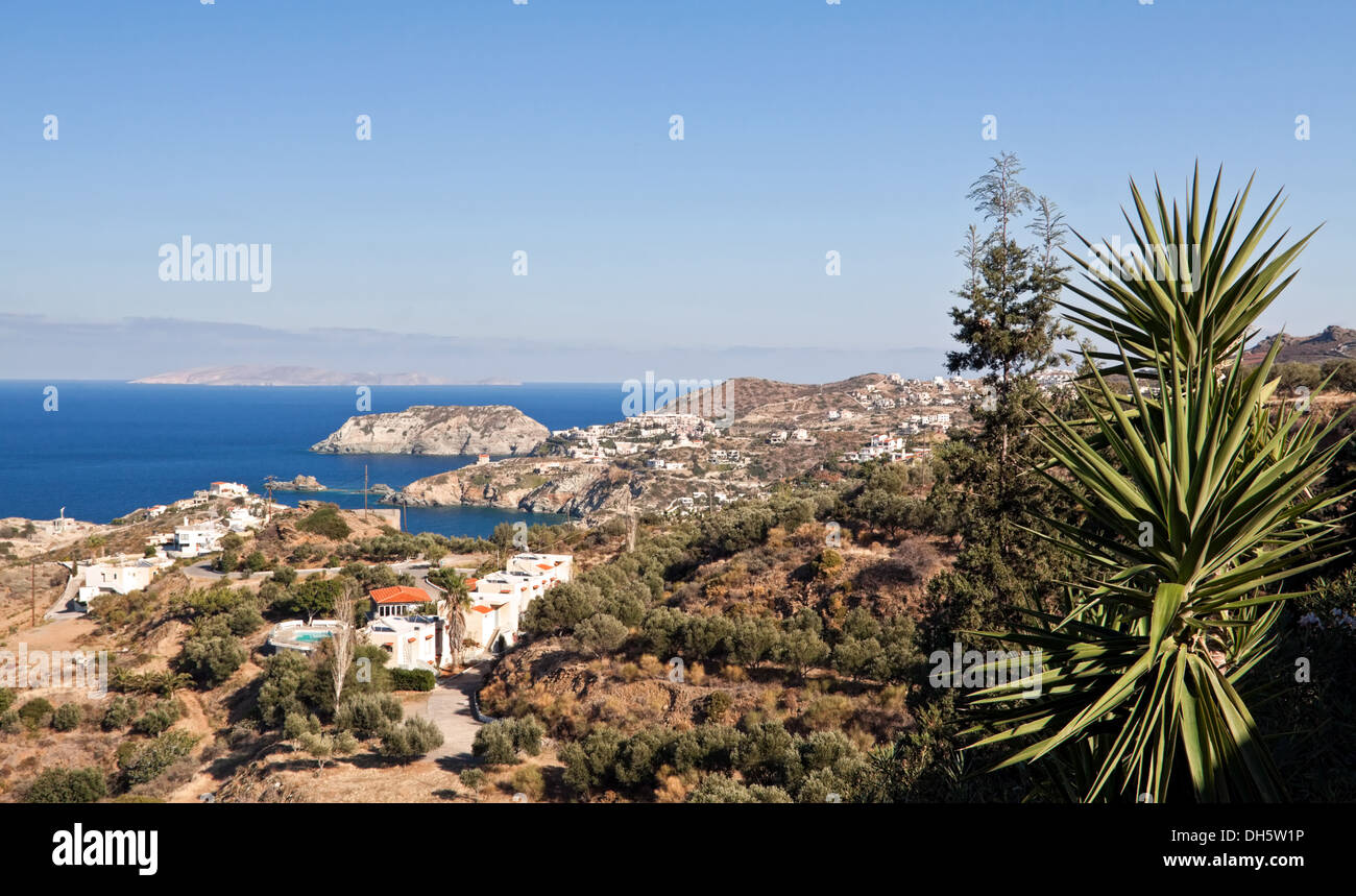 Coastline of Central Crete with new developments directly situated on ...