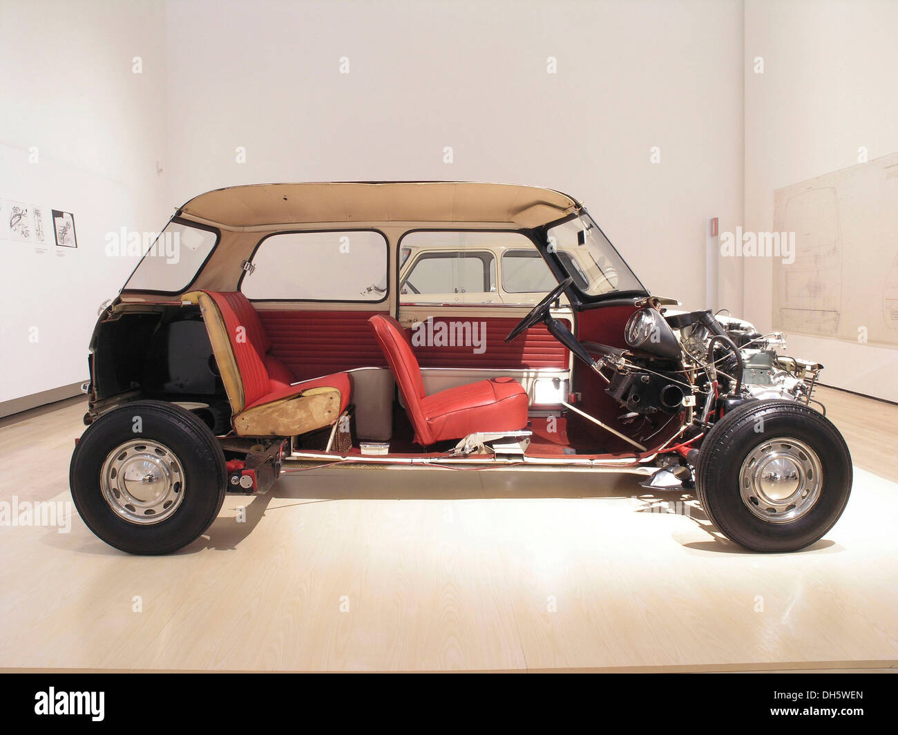 Cross section of a Mini Minor, Mitomacchina exhibition, Museum of ...