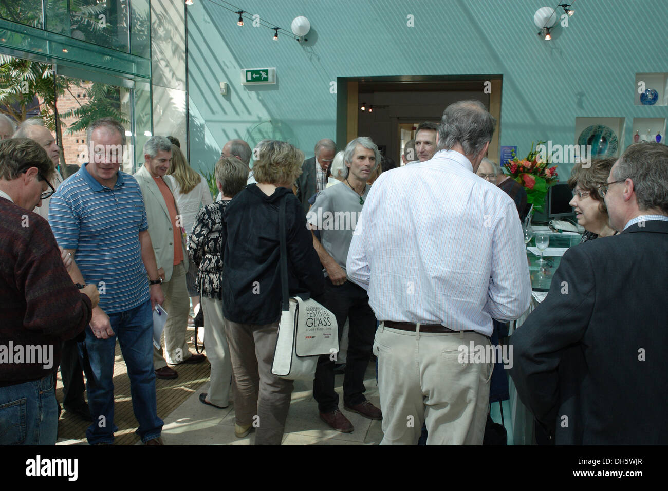 Keith Cummings Exhibition and giving a speech at Broadfield Glass ...