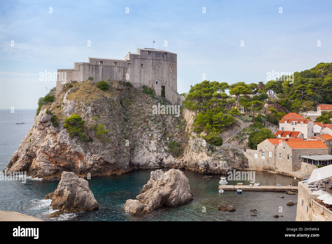 Lovrijenac fort in Dubrovnik Stock Photo - Alamy