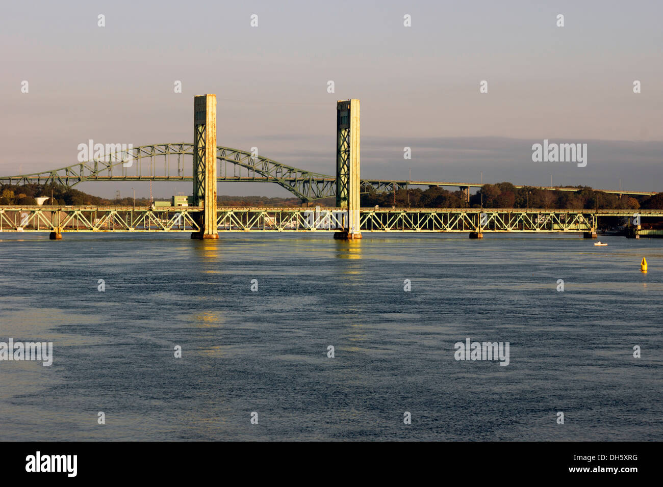 The Sarah Mildred Long Bridge over the Piscataqua River at Portsmouth ...