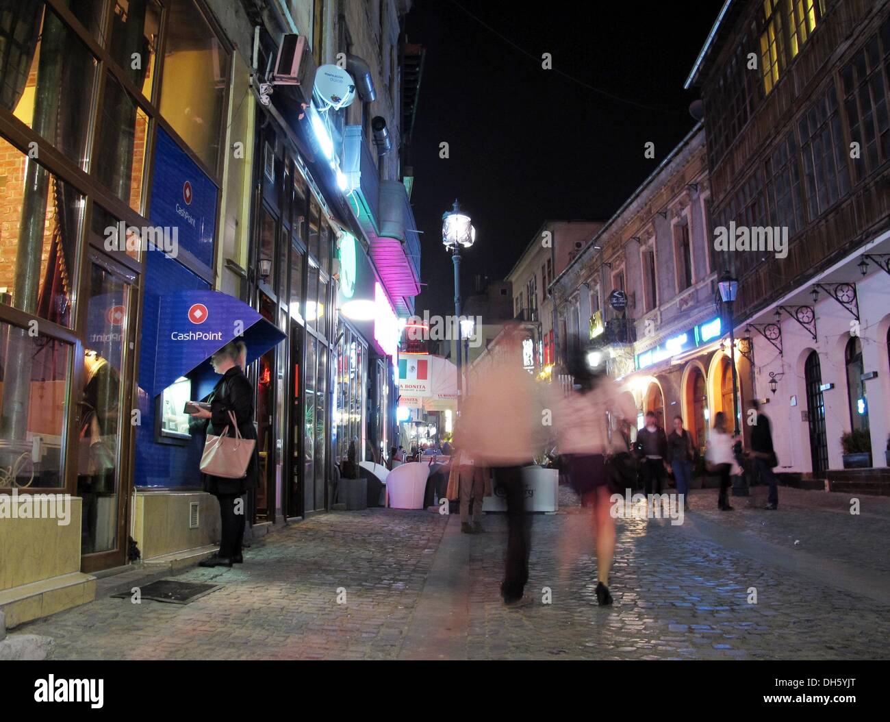 The historic district with numerous cafés, bars, pubs and small shops ...