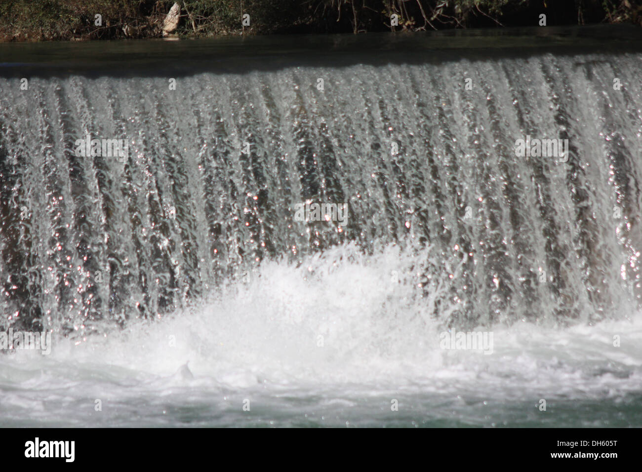 Water flowing over a waterfall Stock Photo - Alamy