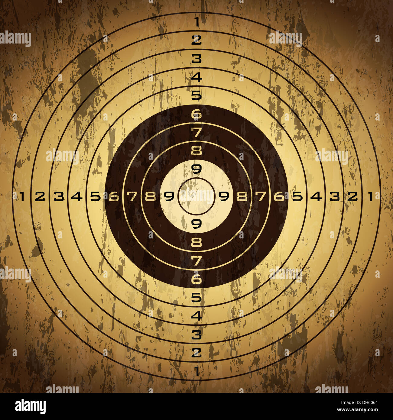 Target over grunge background. Vector illustration Stock Photo - Alamy