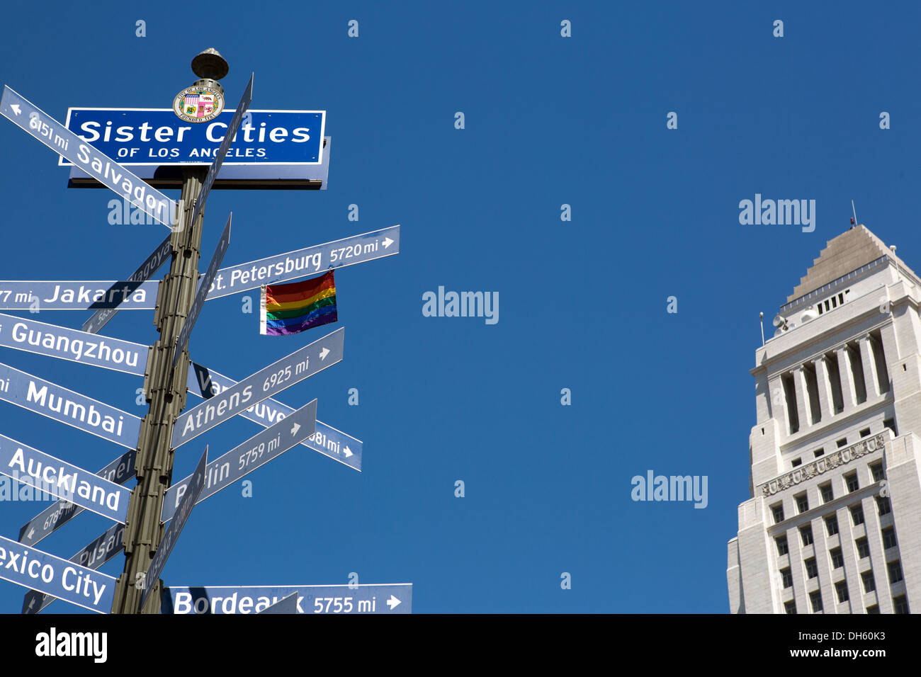 Los angeles sister cities sign hi-res stock photography and images - Alamy