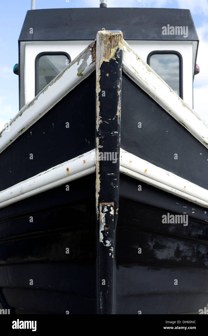 A small fishing boat at Carloway harbour Isle of Lewis Western Isles ...