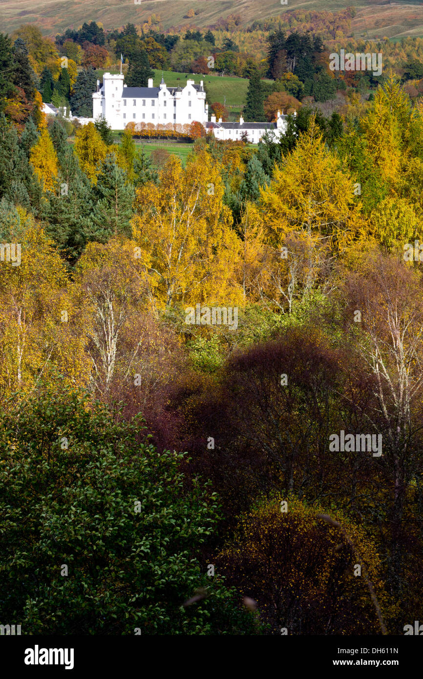 Autumn scene at Blair Castle Blair Atholl Perthshire Scotland UK Stock ...