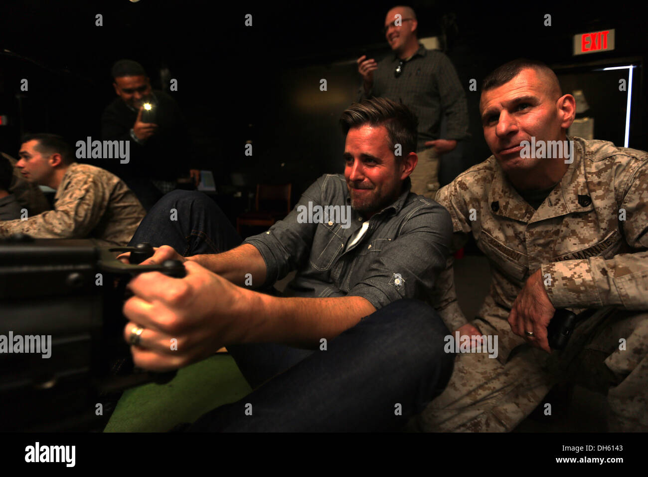 Indoor simulated marksmanship trainer hi-res stock photography and ...