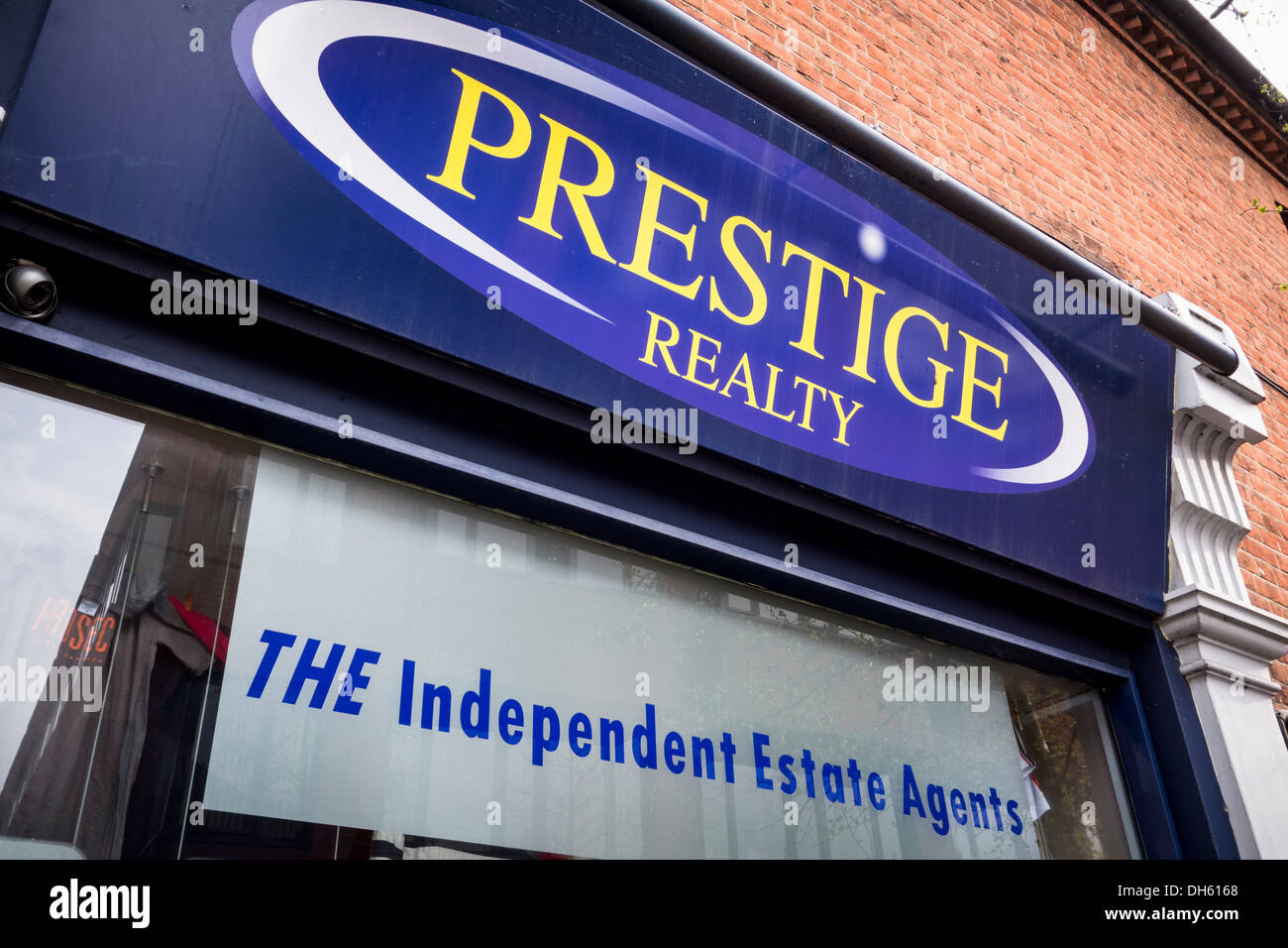 Prestige Estate Agent sign, London, UK Stock Photo - Alamy