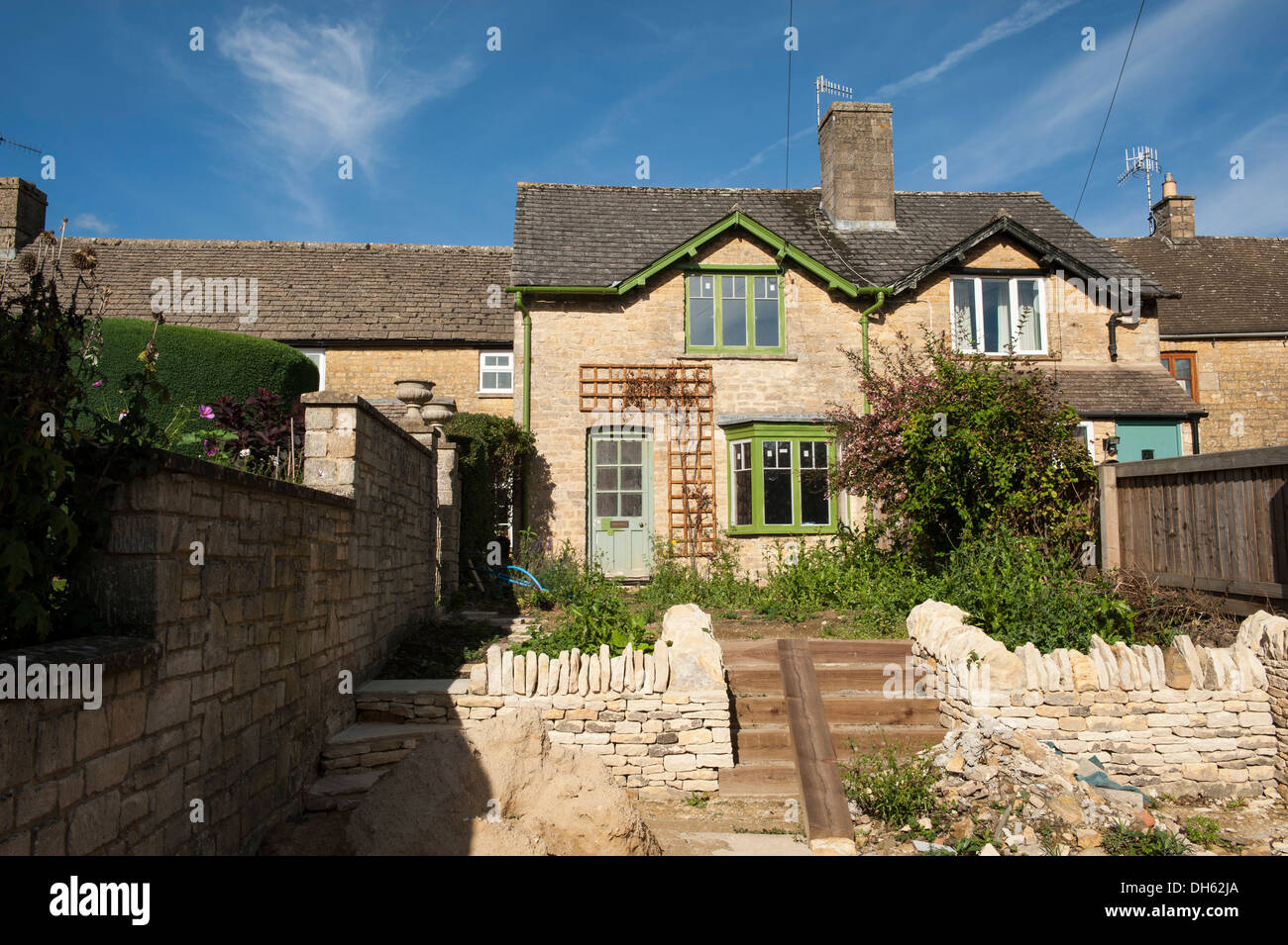 House restoration in original design Bourton on the Water England Stock ...