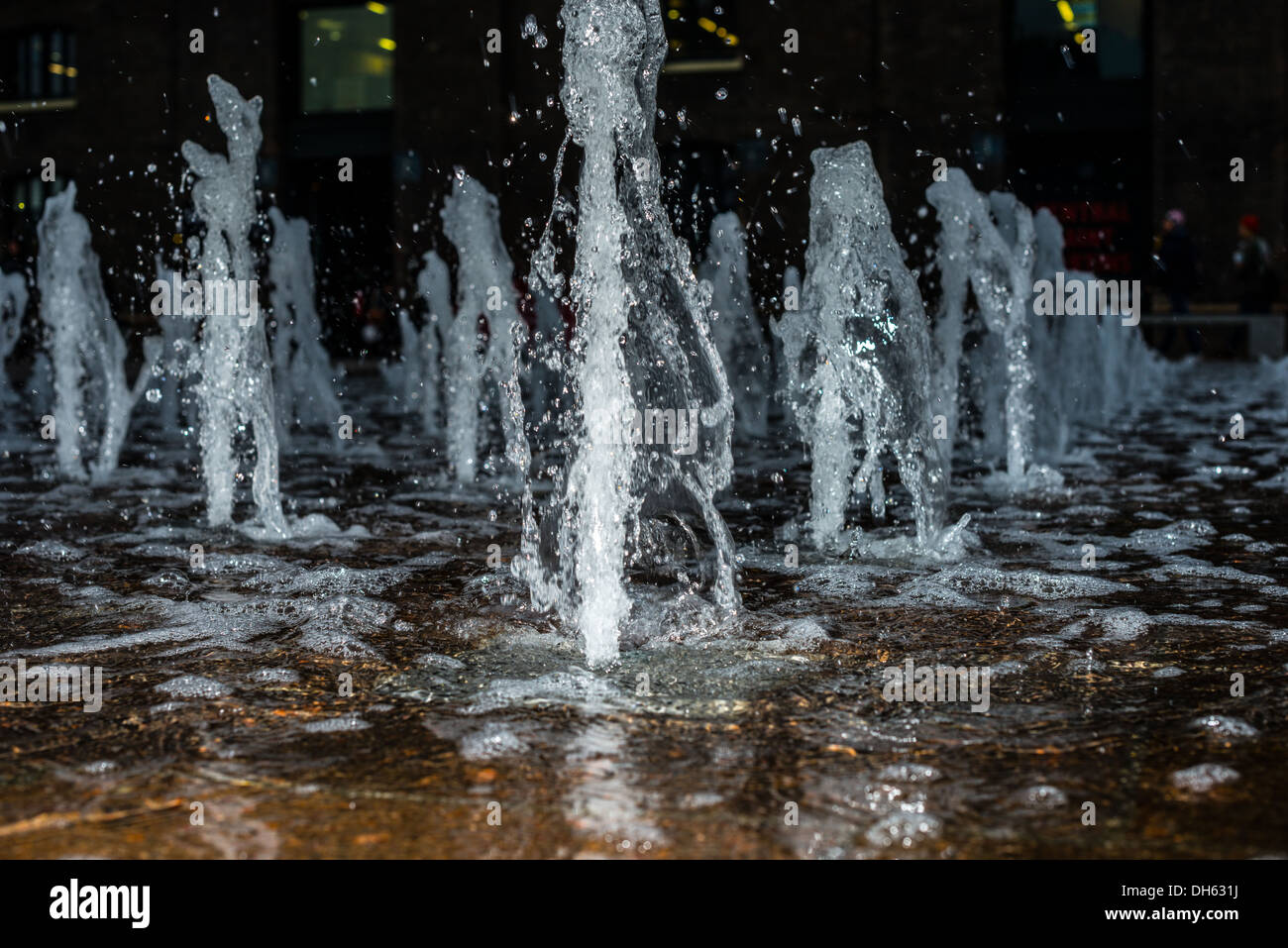 Water fountain ,Dancing water Stock Photo - Alamy