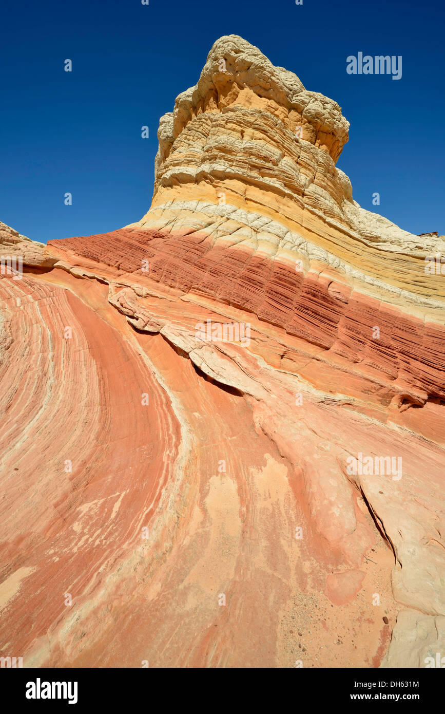 Lollipop Rock, Brain Rocks at White Pocket, eroded Navajo sandstone ...