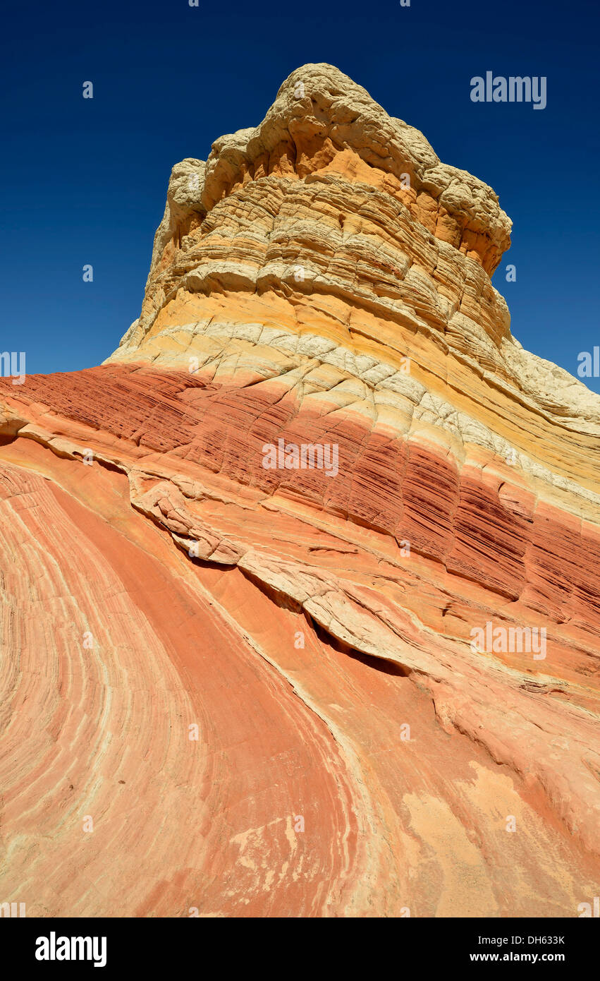Lollipop Rock, Brain Rocks at White Pocket, eroded Navajo sandstone ...