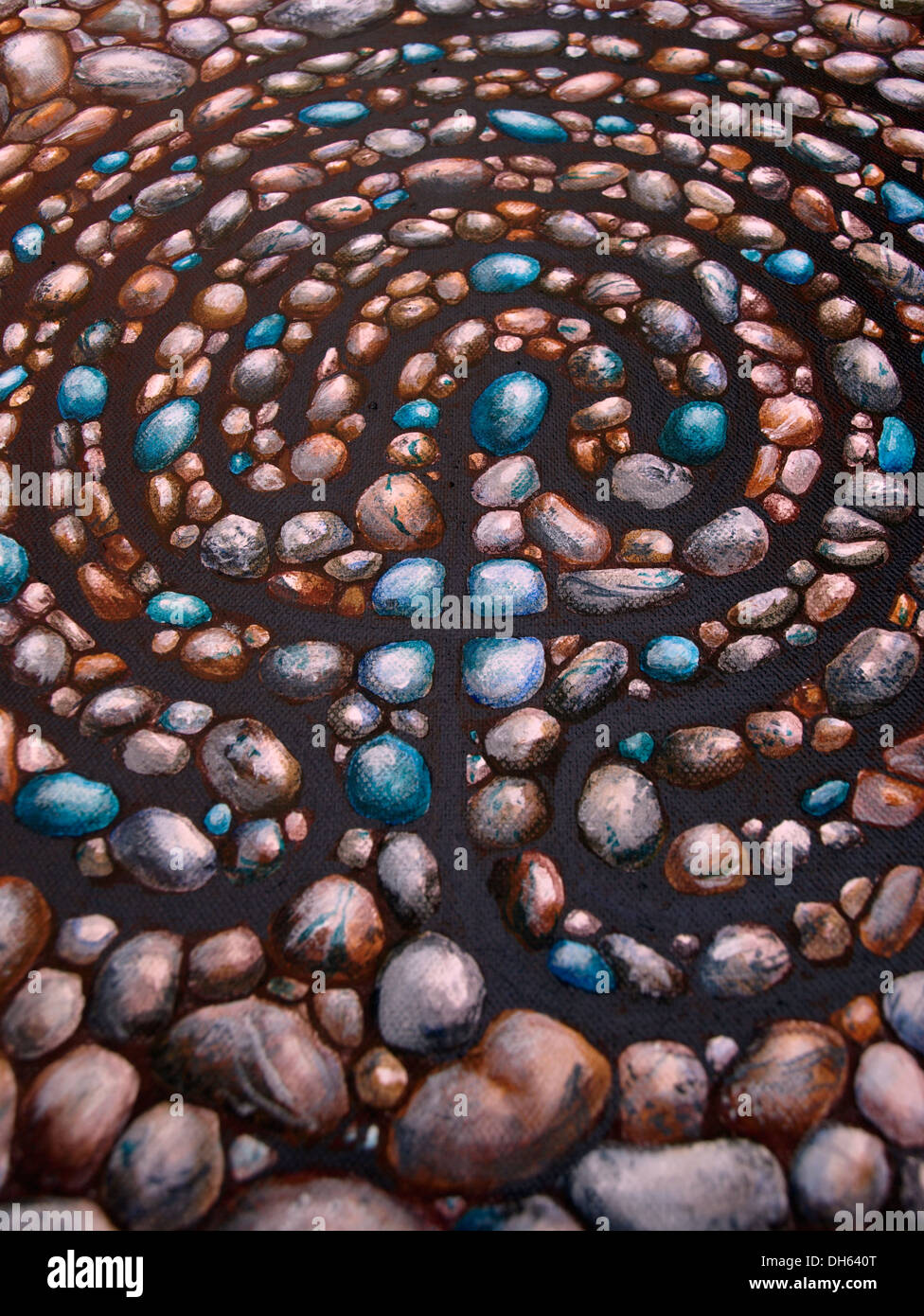 The labyrinth symbolizes the life path Stock Photo - Alamy