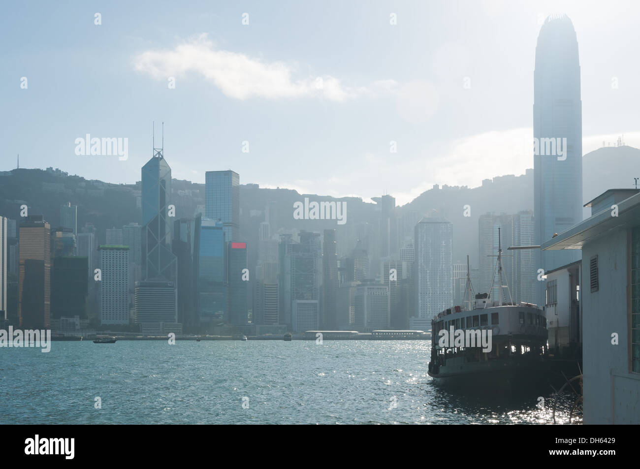 The Hong Kong skyline from across Victoria Harbor Stock Photo - Alamy