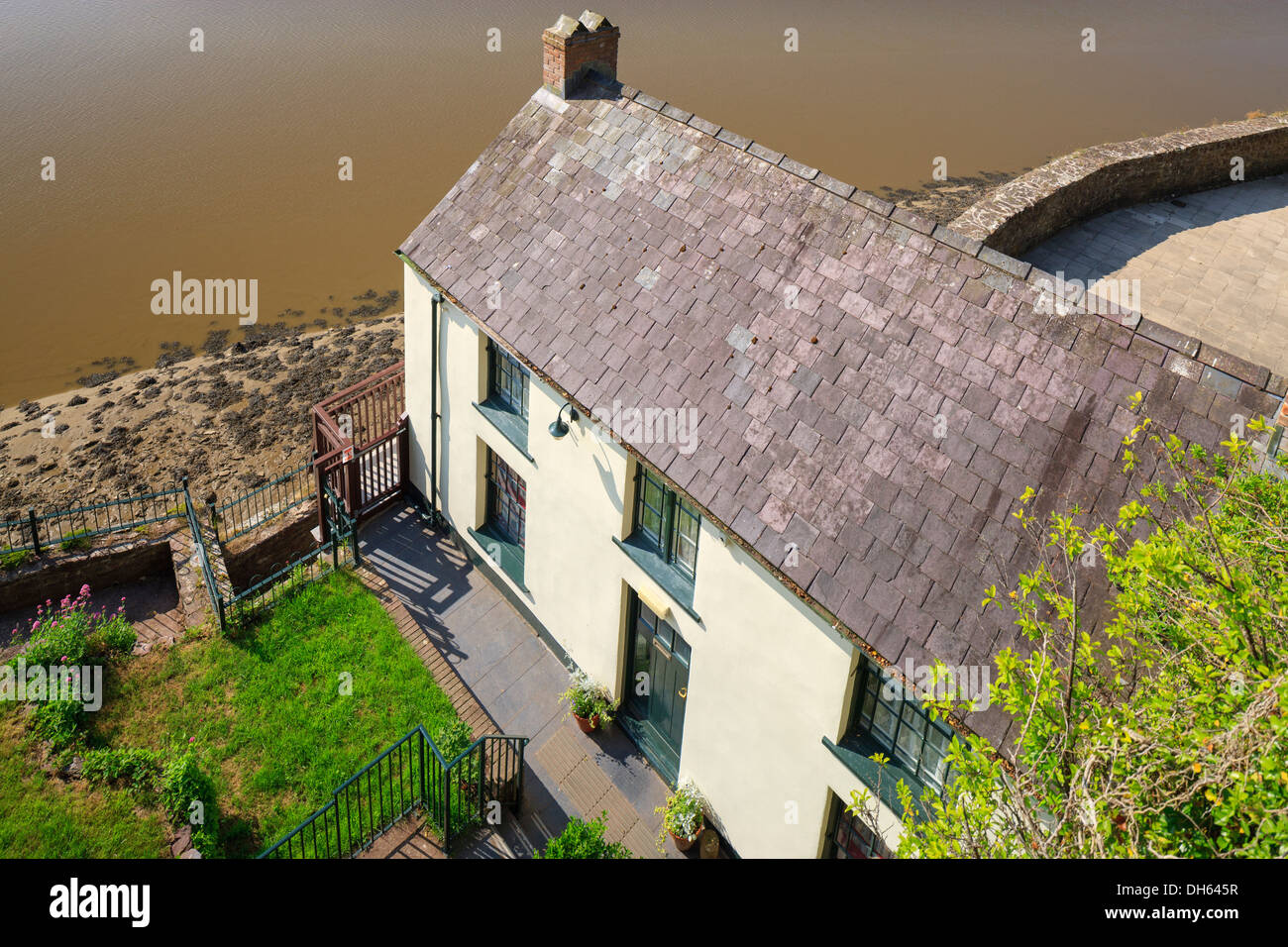 Dylan Thomas Boathouse Laugharne Carmarthenshire Wales Stock Photo - Alamy