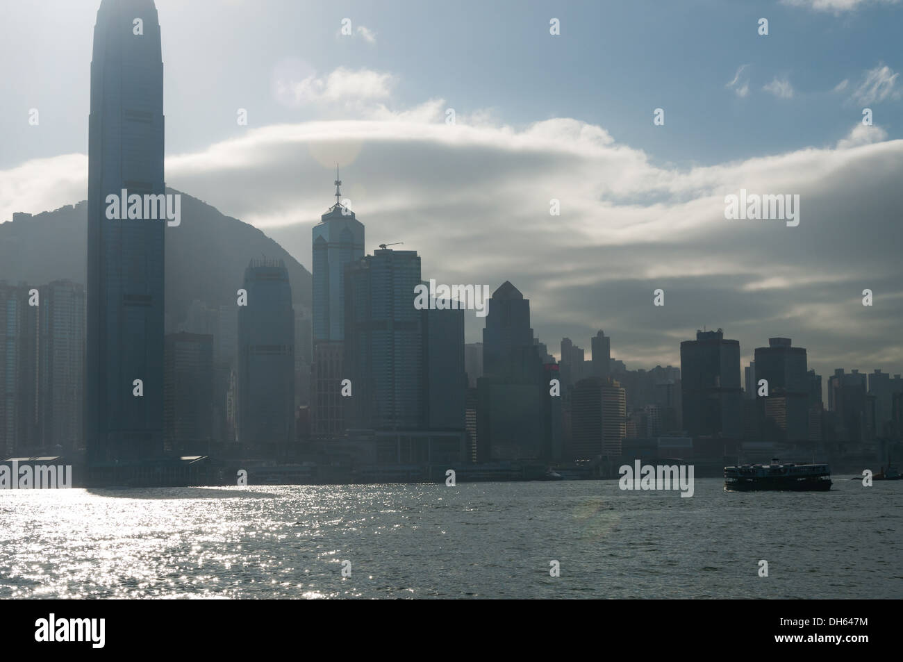 The Hong Kong skyline from across Victoria Harbor Stock Photo - Alamy