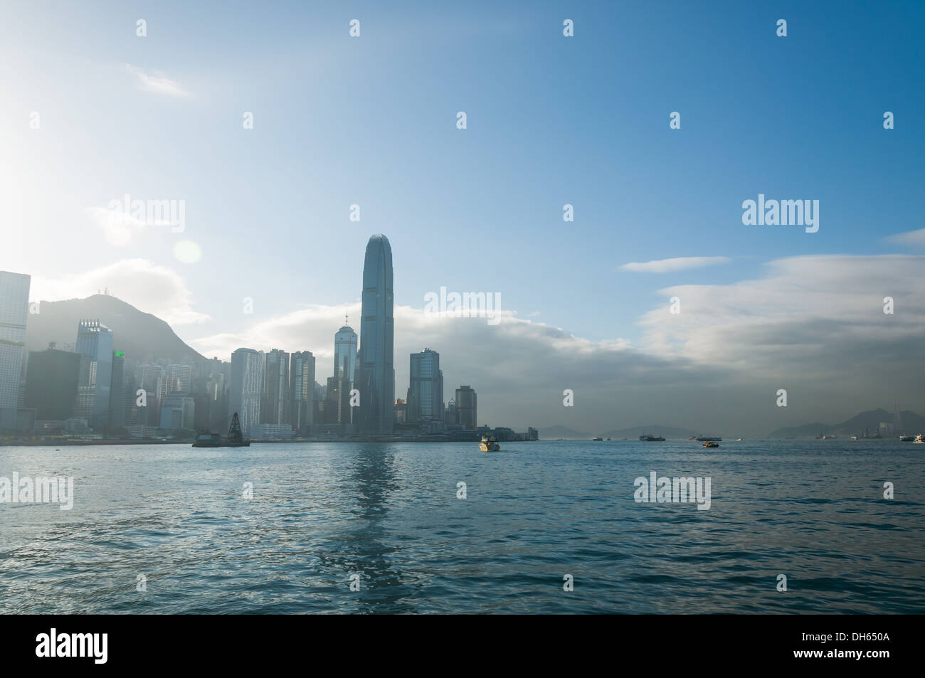 The Hong Kong skyline from across Victoria Harbor Stock Photo - Alamy