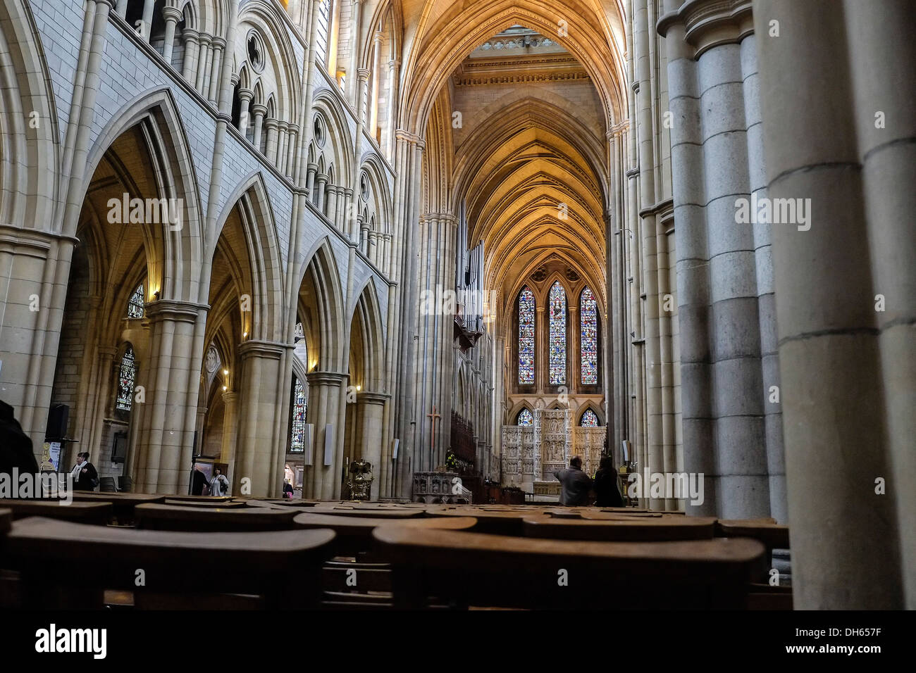 The interior of Truro Cathedral Stock Photo - Alamy