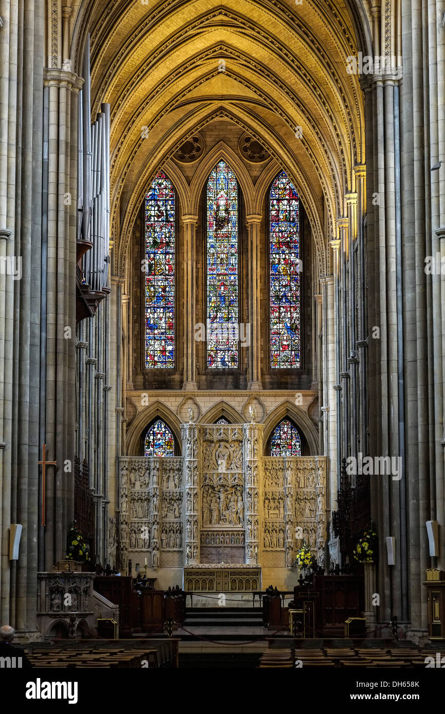 The interior of Truro Cathedral Stock Photo - Alamy