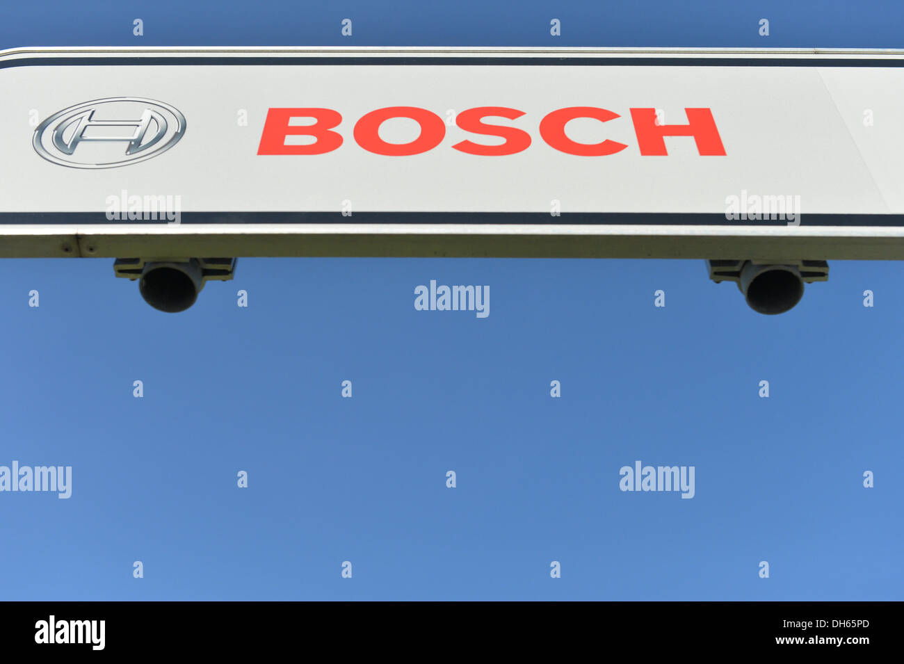 The Bosch logo in front of the German wafer and solar cell manufacturer ...