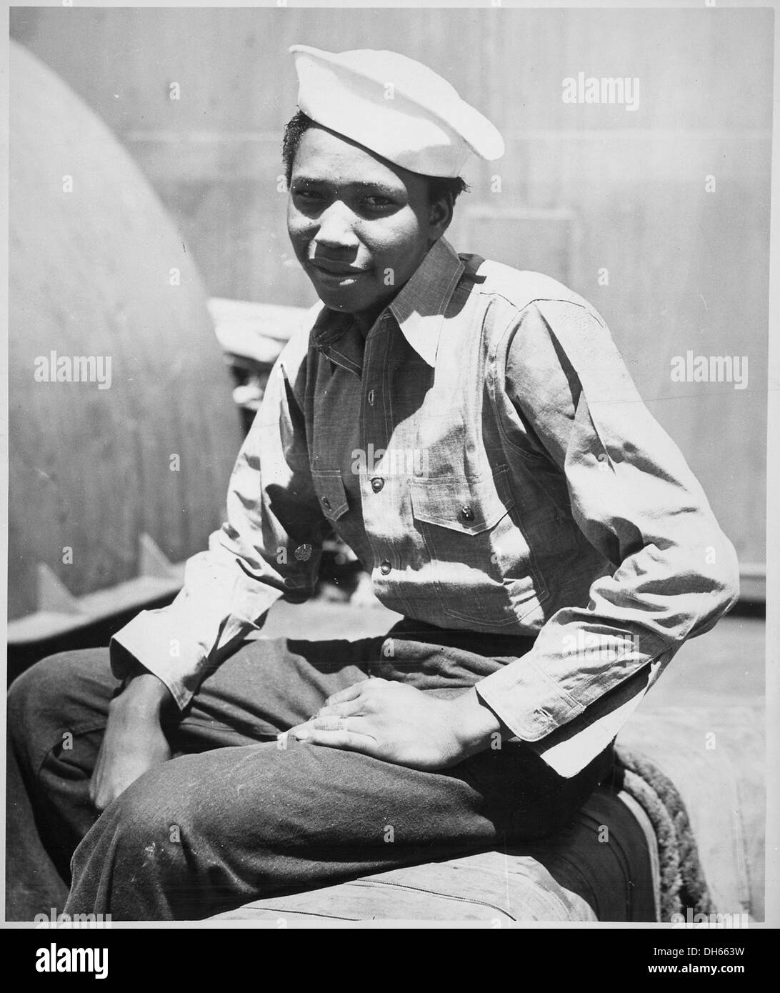 Coast Guardsman Aught Guttery, Jr., first class Steward's Mate...is ...