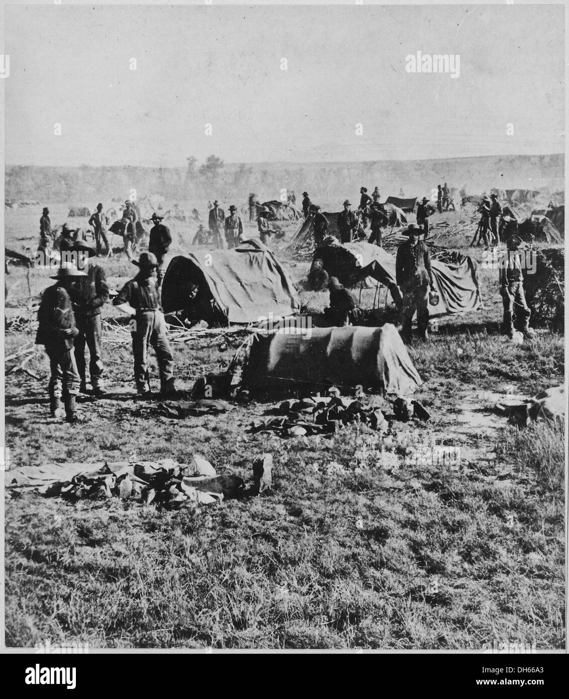 General George Crook's headquarters in the field at Whitewood, Dakota ...