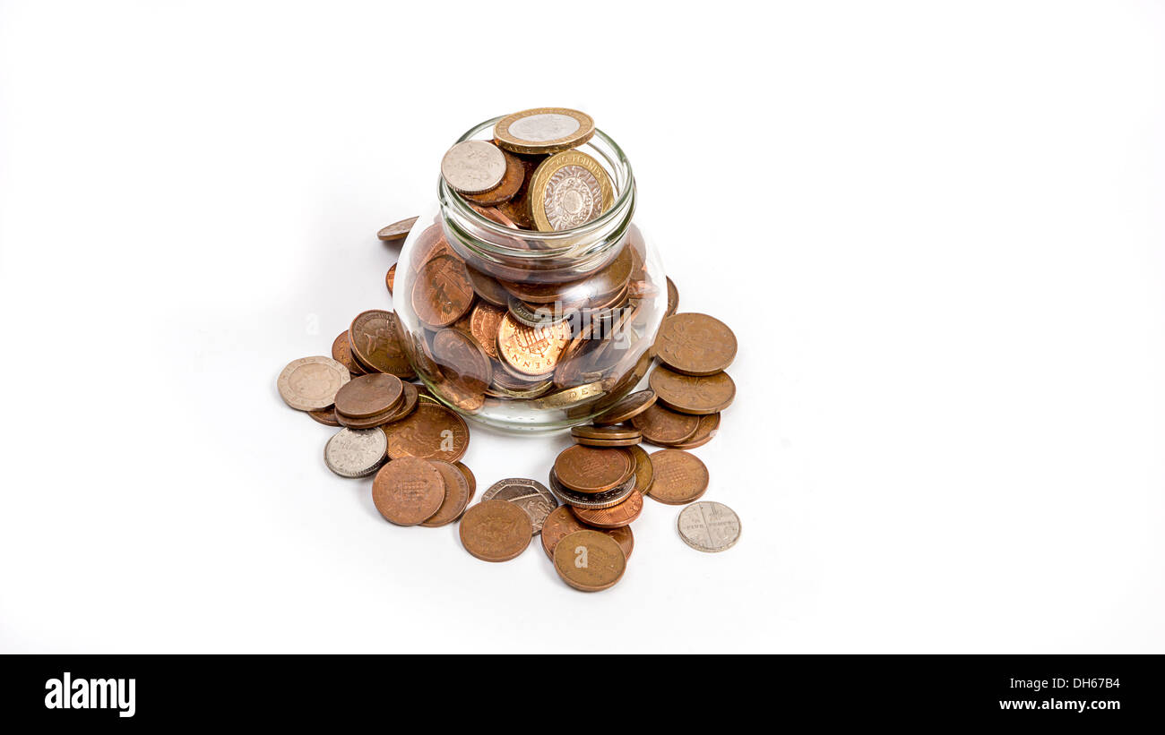 jar with coins Stock Photo - Alamy