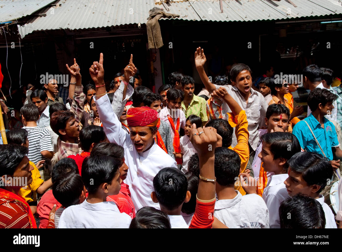 Indians dancing, Jain Festival, Jodphur, Rajasthan, India, Asia Stock ...