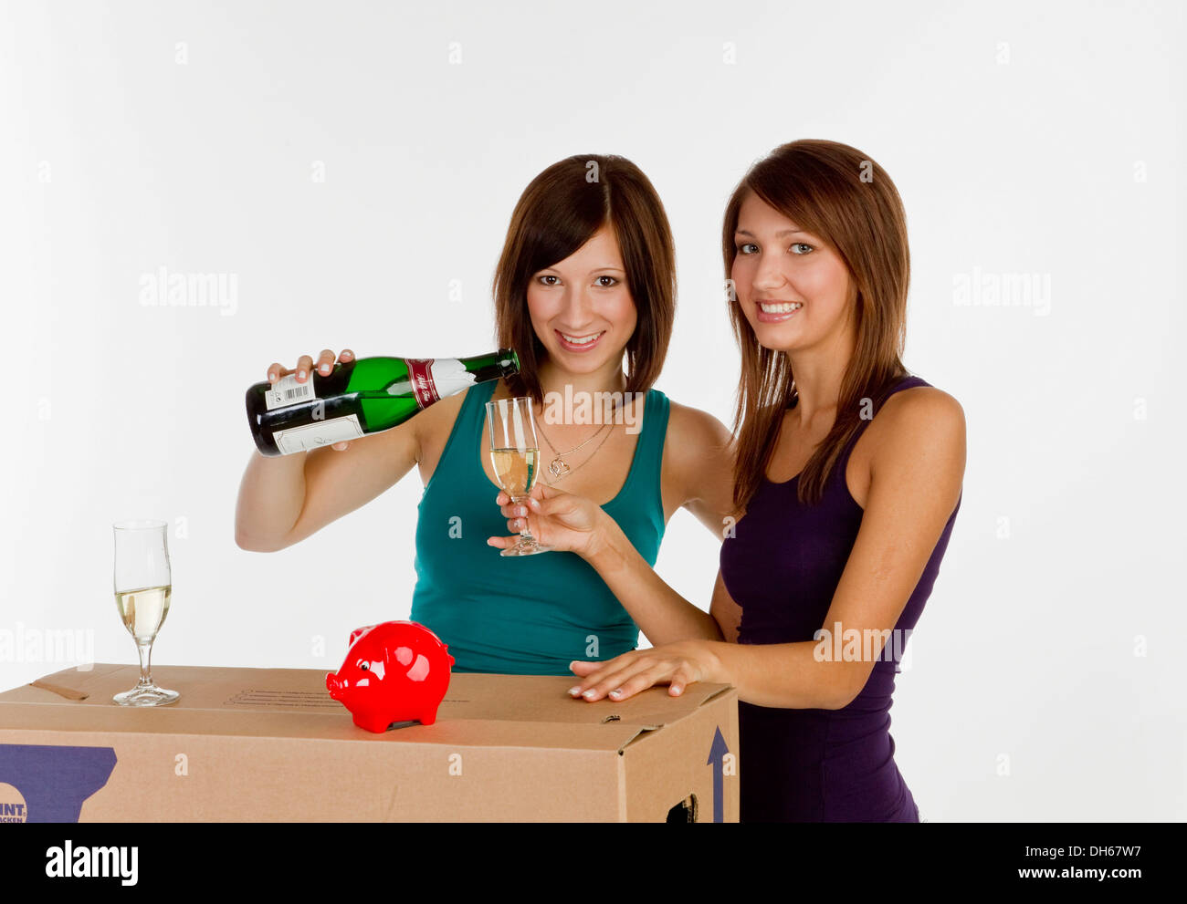 Woman drinking out of a bottle of wine hi-res stock photography and ...