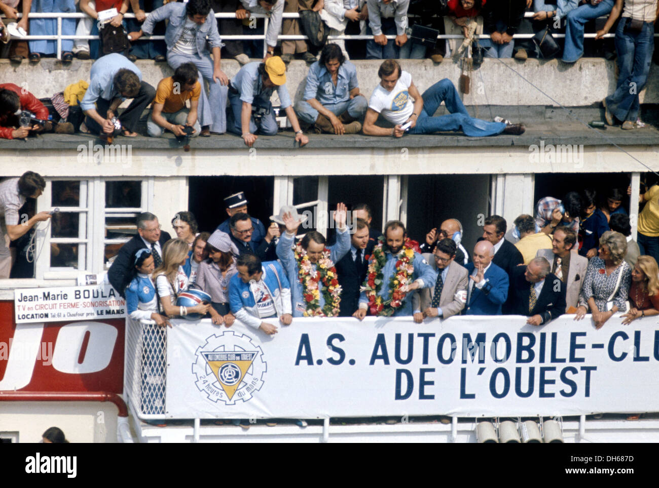 Henri Pescarolo and Gerard Larrousse, a French win in a Matra-Simca in ...