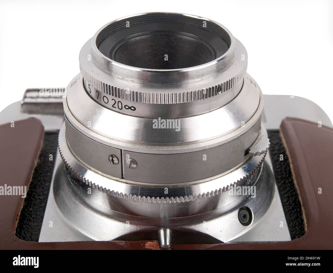 Vintage camera in leather hi-res stock photography and images - Alamy