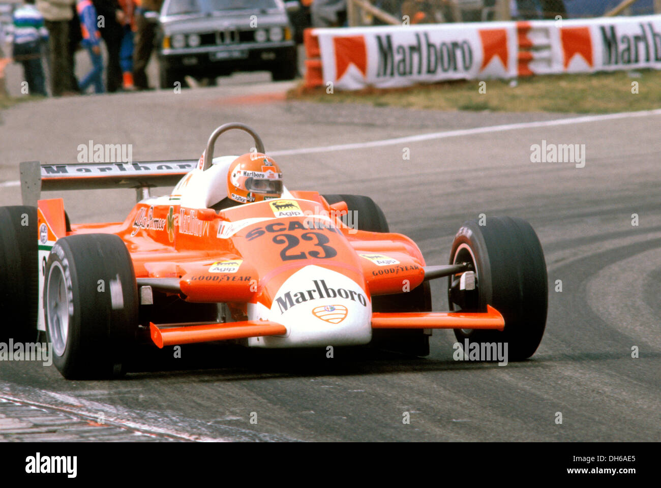Bruno Giacomelli in an Alfa Romeo 179C at the Dutch GP, Zandvoort ...